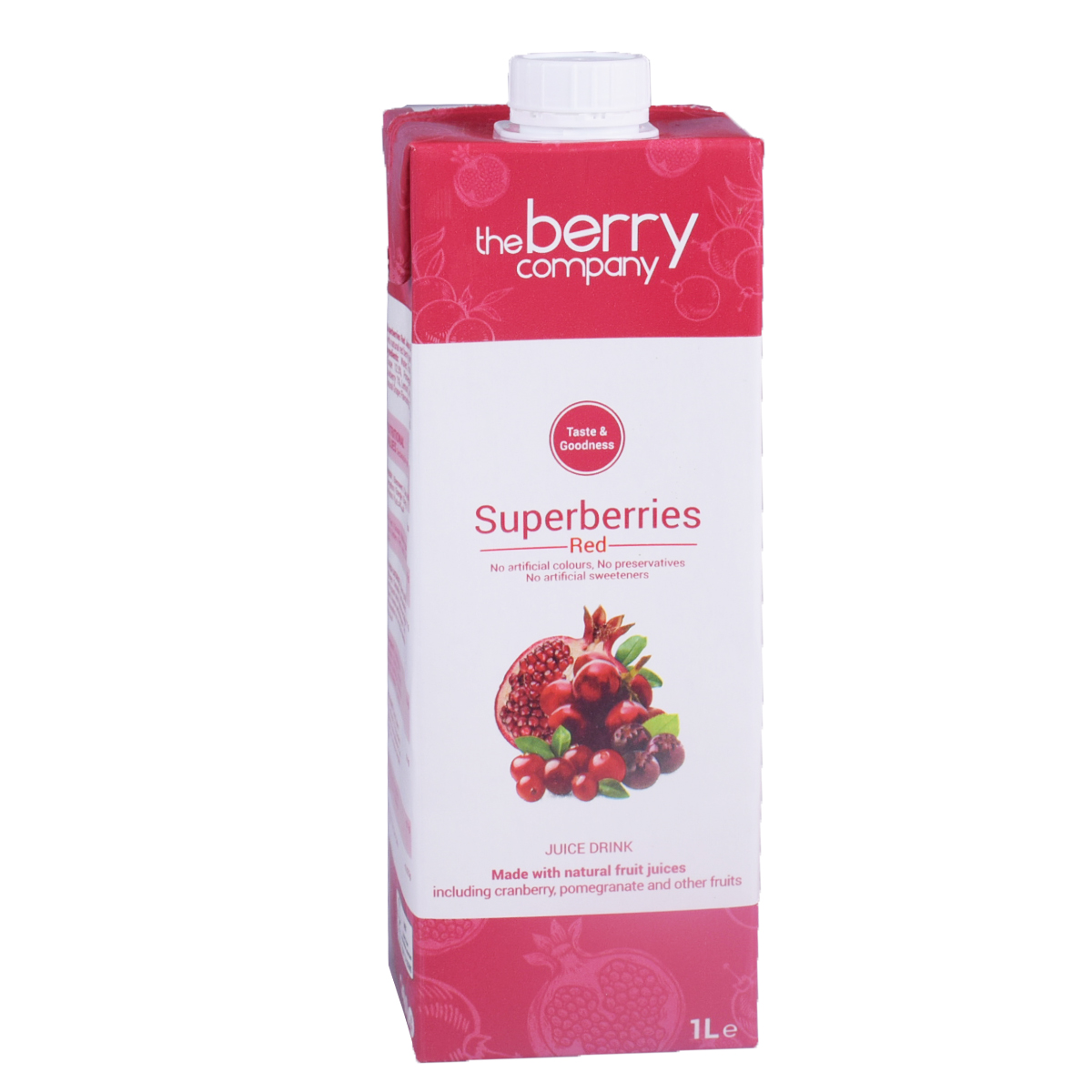 The Berry Company Bessensap "Superberries Red" 1l - Snuffelstore