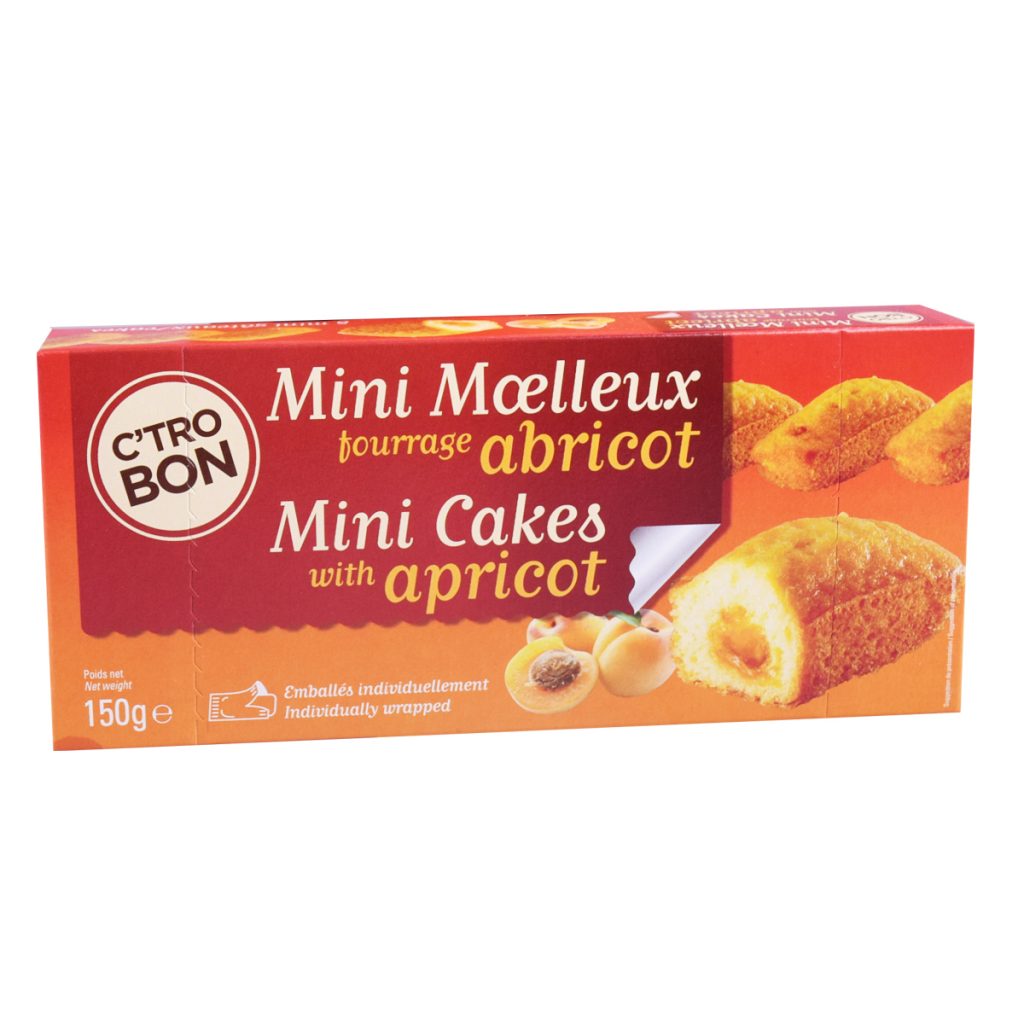 Mini Cakes Abrikoos - Apart verpakt 5x30gr - Snuffelstore