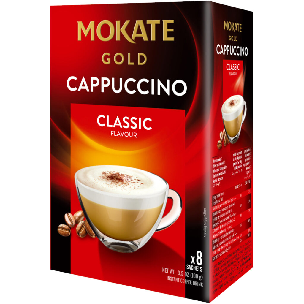 Mokate Gold "Cappuccino" Classic Instant Koffie 8 x 12,5g - Snuffelstore