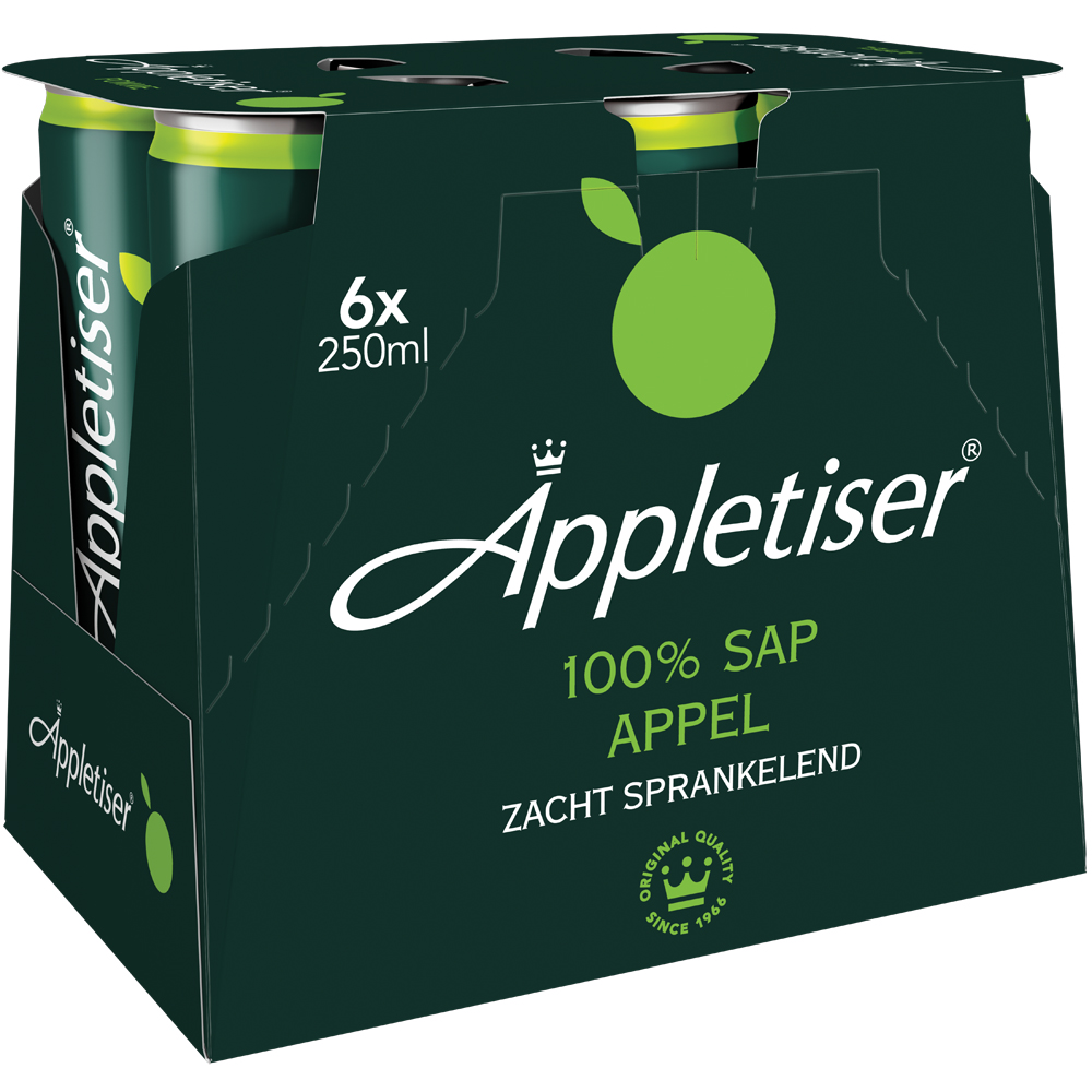 Appletiser - Parelend/Bruisend Appelsap 6 x 250ml - Snuffelstore