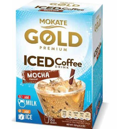 Mokate Gold - Iced Coffee Mocha - Instant Ijs Koffie 8x15gr - Snuffelstore