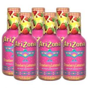 Arizona Ice Tea Strawberry Lemonade 6x50cl – Fruit Juice & Honey ...