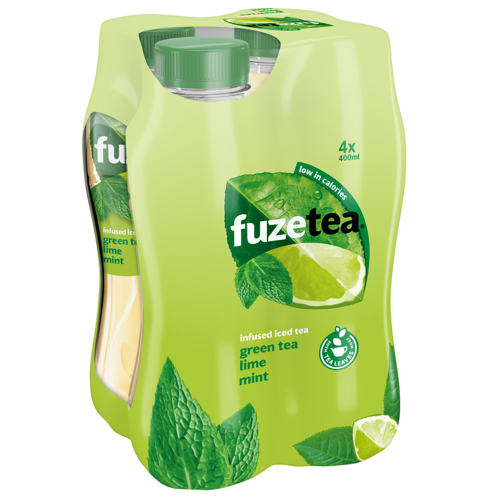 Fuze Tea Green Tea Lime Mint 4 x 400ml - Snuffelstore