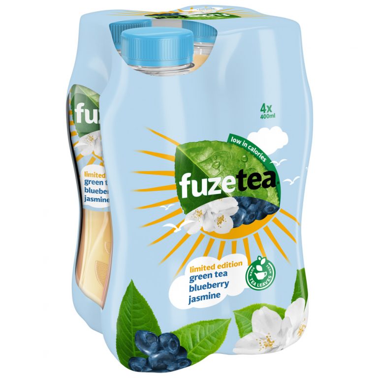 Fuze Tea Green Tea Blueberry Jasmine 4 x 400ml - Snuffelstore