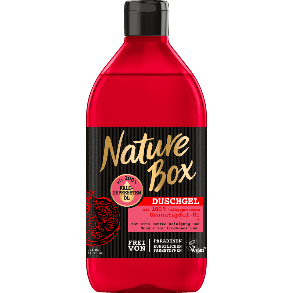 Nature Box Douchegel Granaatappel Olie 385ml - Snuffelstore