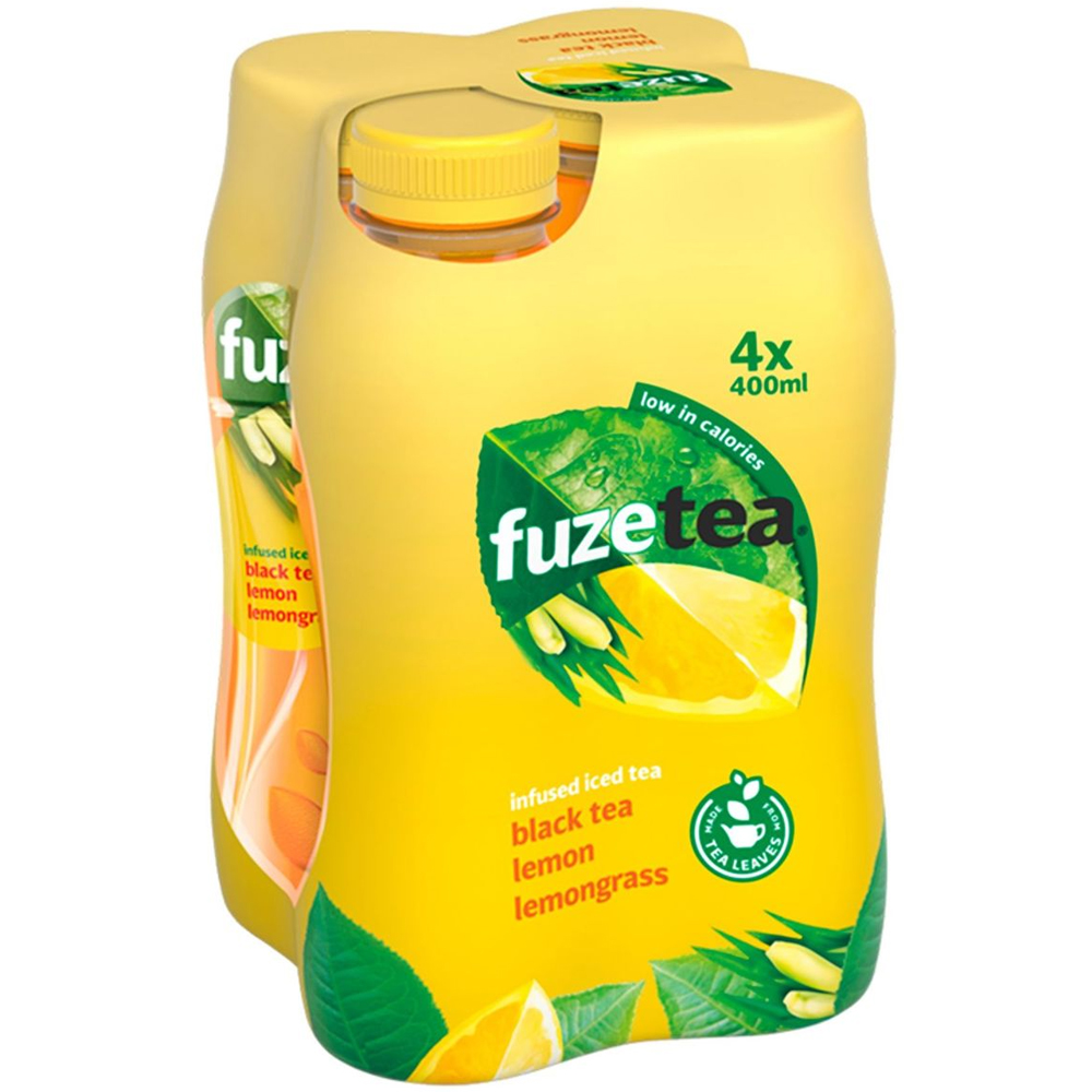 Fuze Tea Lemon & Lemongrass Black Tea – 4 x 40cl – PET Flesjes ...