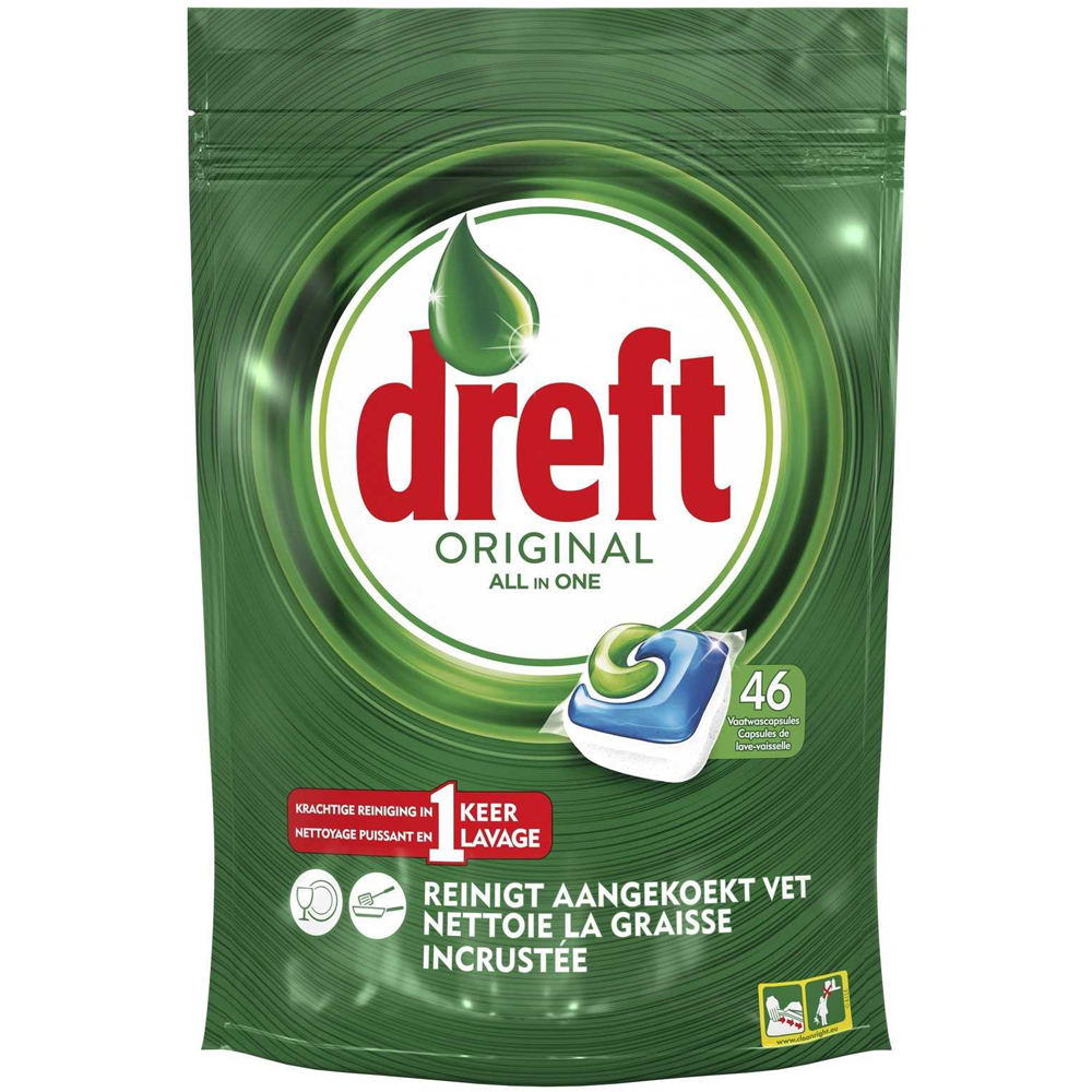 Dreft Vaatwas Original All-In-1 45 Capsules - Snuffelstore