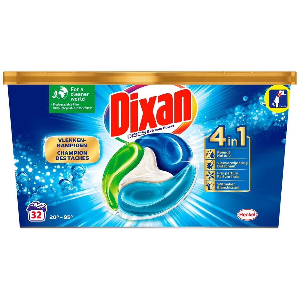 Dixan Pods Extreme Power 32 wasbeurten - Snuffelstore