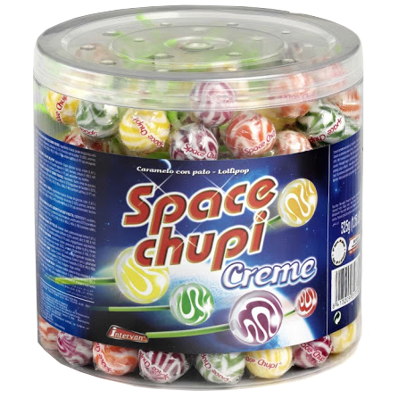 Space Chupi Crème Lollies 150 Stuks - Snuffelstore