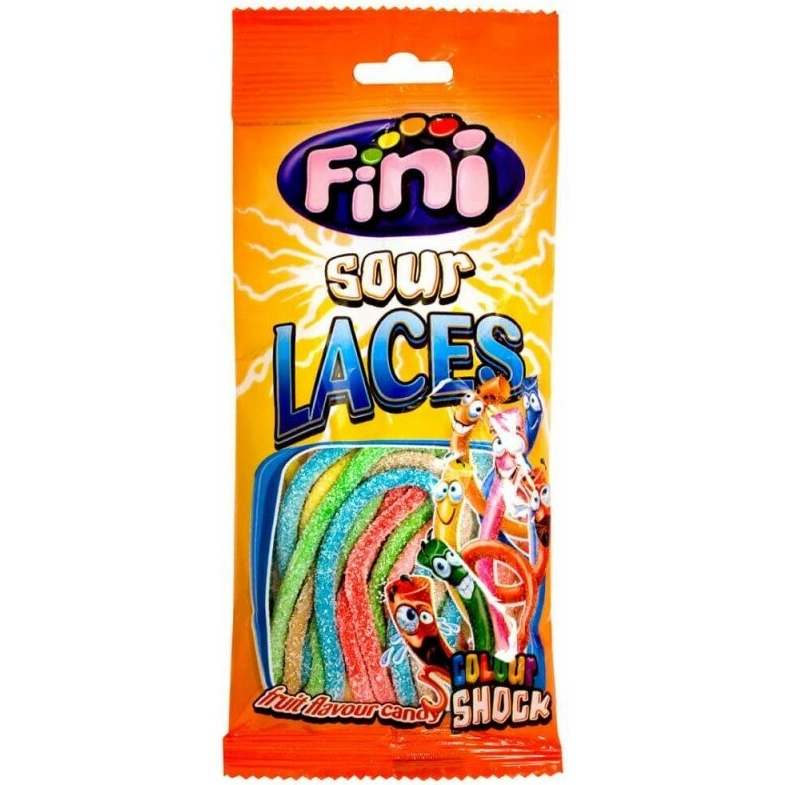 Fini Sour Laces Colour Shock 90g - Snuffelstore