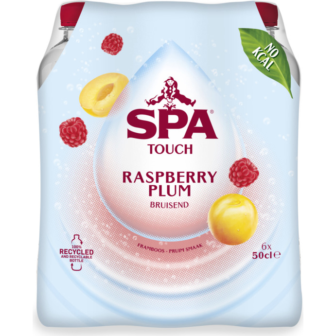 Spa Touch Bruisend Raspberry Plum 6 x 50cl - Snuffelstore