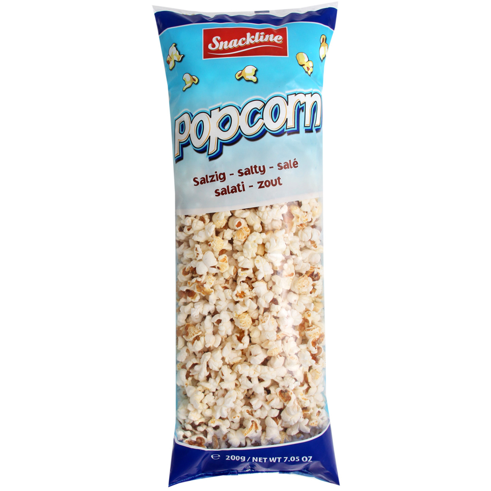 Snackline Popcorn Zout 200g - Snuffelstore