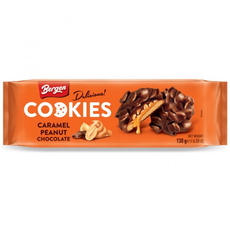 Bergen Cookies Caramel, Peanut & Chocolate 130g - Snuffelstore