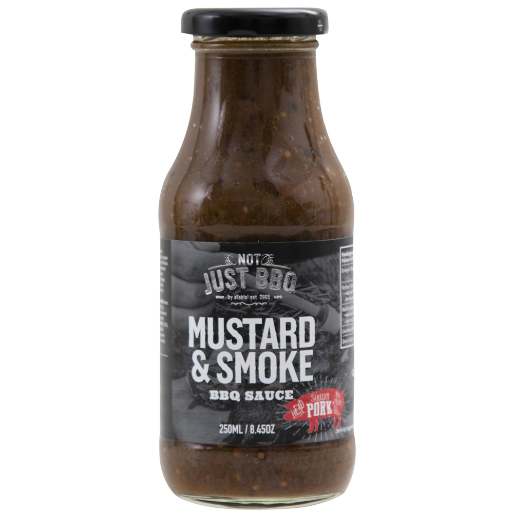 Not Just BBQ Mustard & Smoke BBQ Marinade & Saus 250ml - Snuffelstore