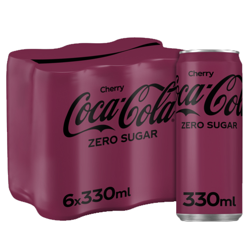 Coca Cola Zero Cherry 6 x 330ml - Snuffelstore