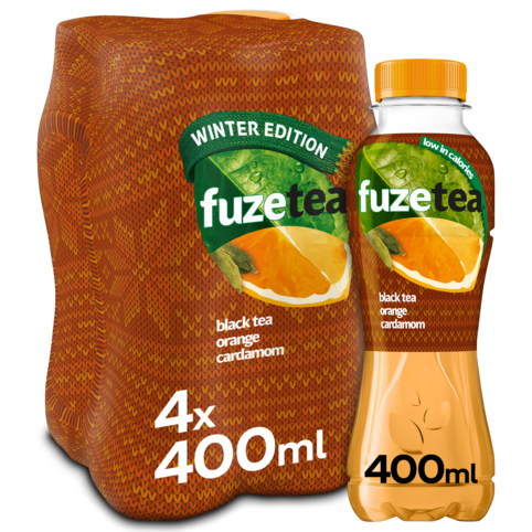 Fuze Tea Black Tea Orange Cardamom 4 x 400ml - Snuffelstore