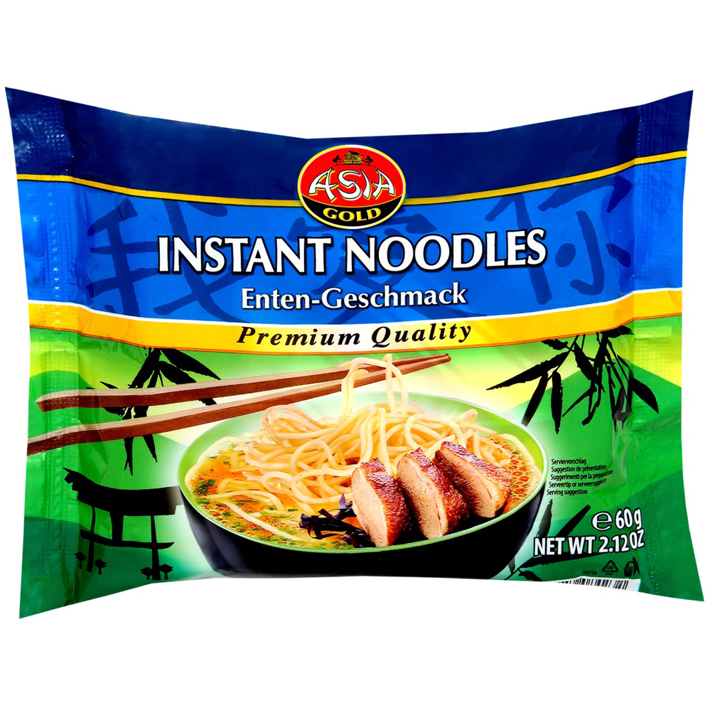 Asia Gold Instant Noodles Eendsmaak 60g - Snuffelstore