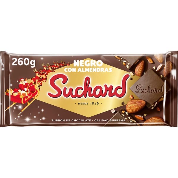 Suchard Pure Chocolade Nougat Met Amandelen 260g - Snuffelstore