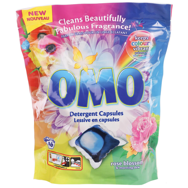 Omo Wascapsules Rose Blossom & Morning Dew 46 Capsules - Snuffelstore