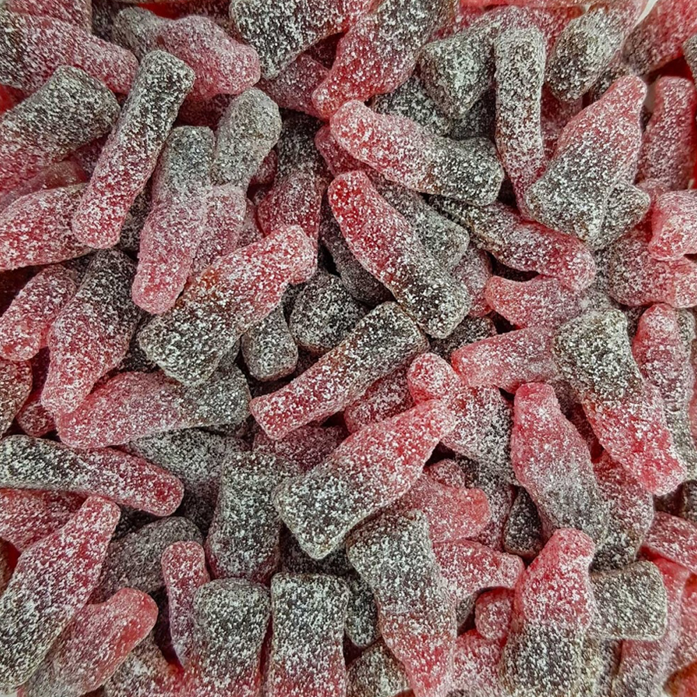 Frisia Snoepen Zure Cola Cherry Flesjes 1.5kg - Snuffelstore