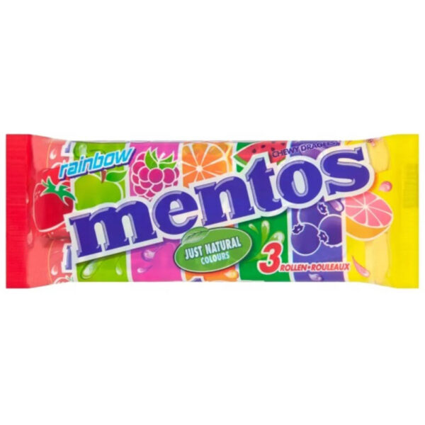 Mentos Dragees Rainbow 3x37.5gr - Snuffelstore