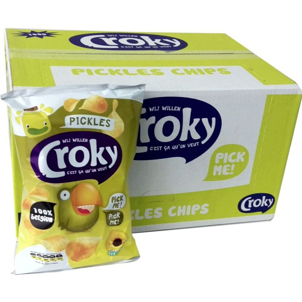 Croky Chips Pickles 12 x 100gr - Snuffelstore
