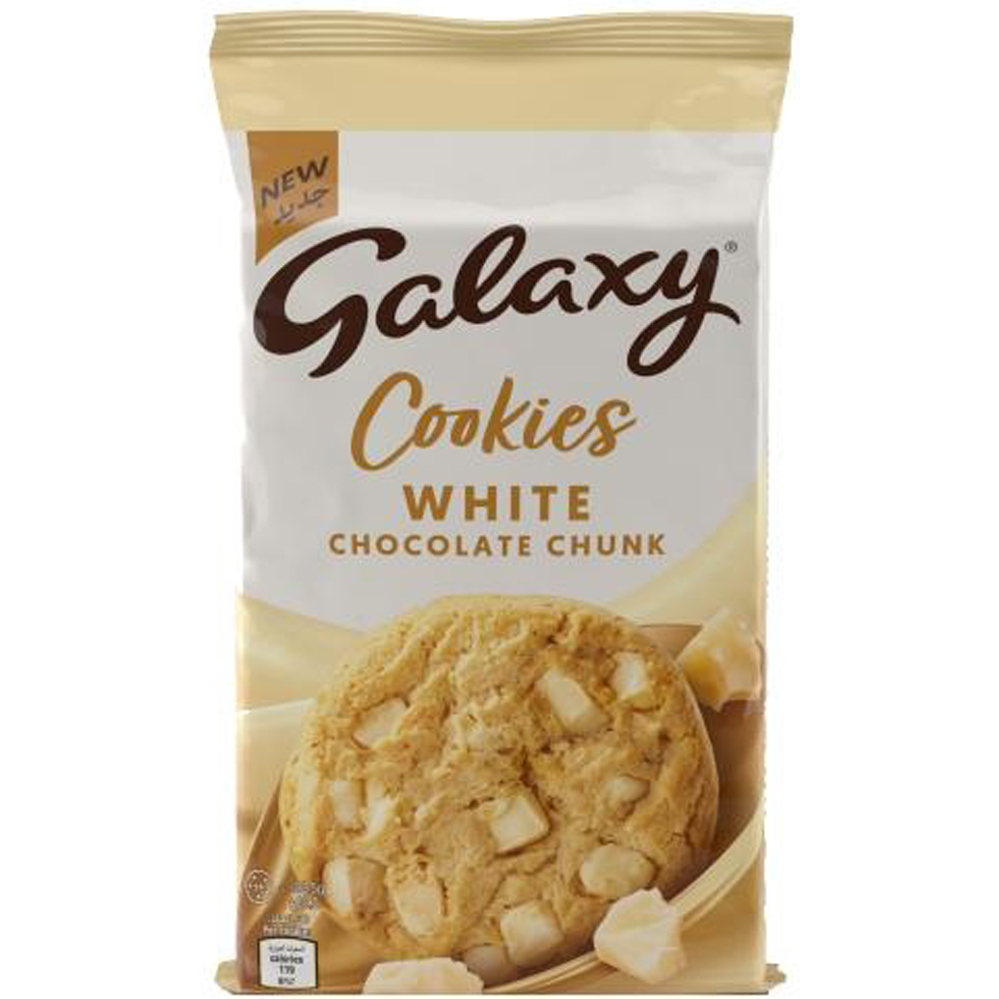 Galaxy Koekjes Met Witte Chocolade Stukjes 180g - Snuffelstore
