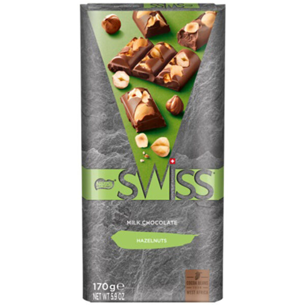 Nestle Swiss Melk Chocolade Hazelnut 170g - Snuffelstore
