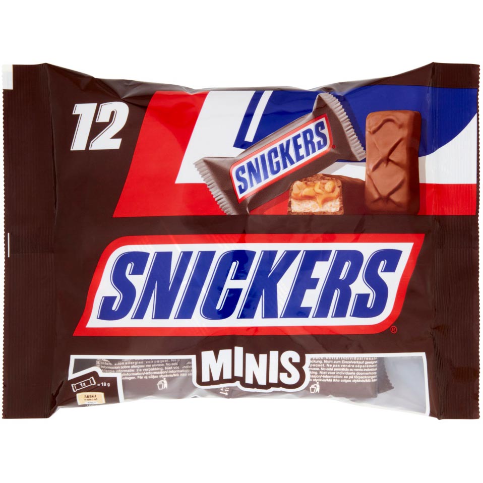 Snickers Minis - 12 stuks - Apart Verpakt 227gr - Snuffelstore