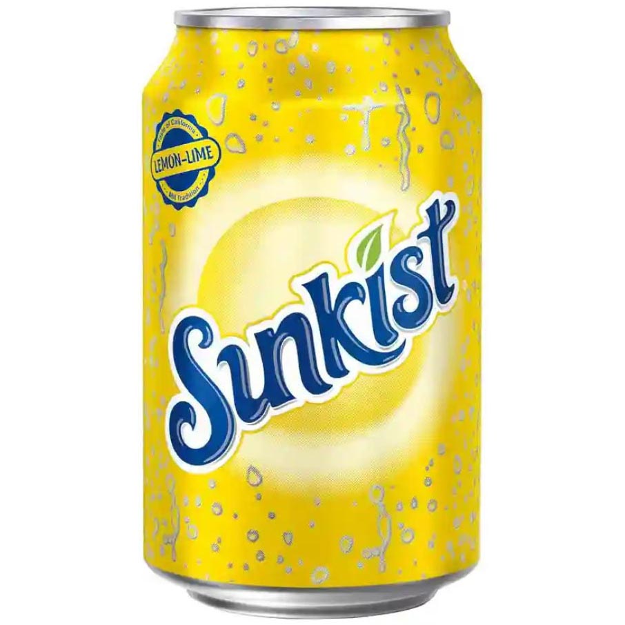 Sunkist Limonade Lemon Lime - Citroen & Limoen 33cl - Snuffelstore