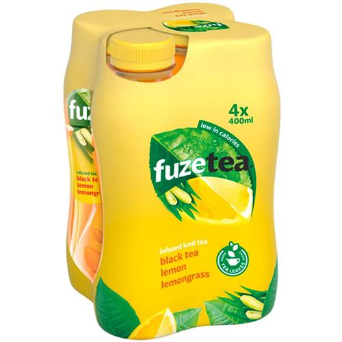 Fuze Tea Lemon & Lemongrass Black Tea – 4 x 40cl – PET Flesjes ...