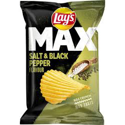 Lays Chips Max Salt & Pepper 40g - Snuffelstore