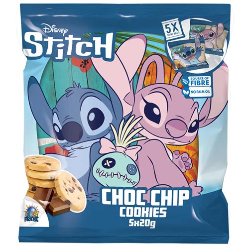 Disney Stitch Choc Chip Cookies 5 x 20g - Snuffelstore